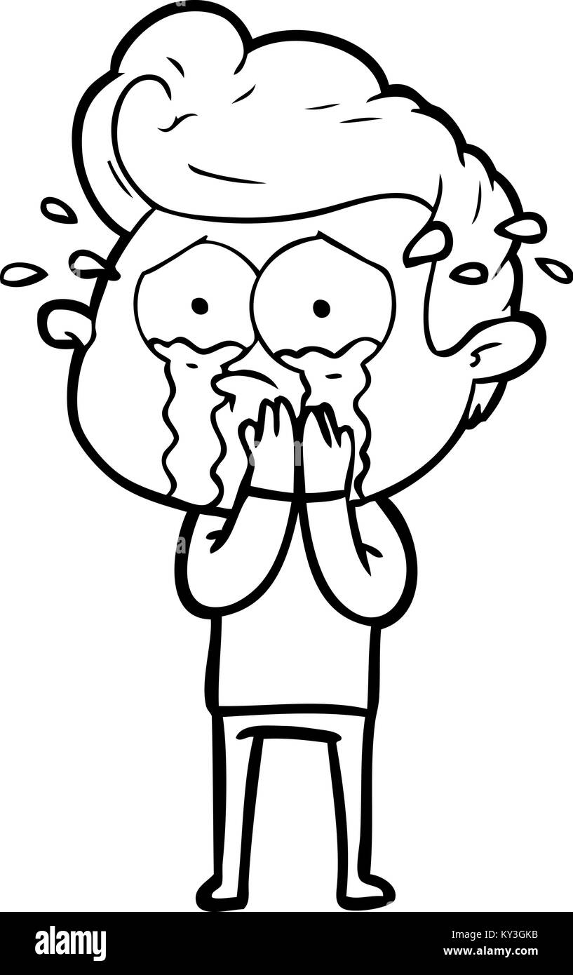 concerned crying man Stock Vector Image & Art - Alamy
