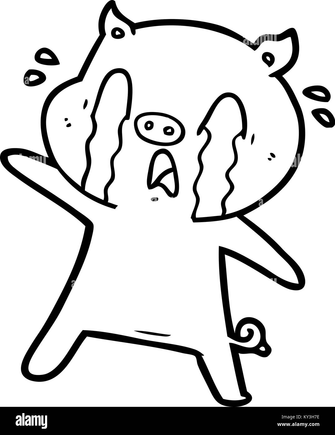 Sad pig Black and White Stock Photos & Images - Alamy