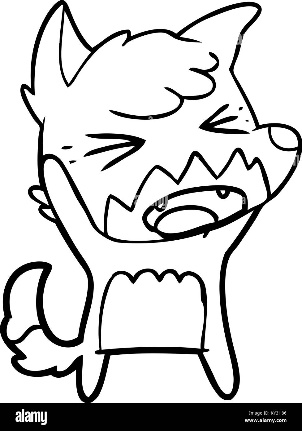 angry cartoon fox Stock Vector Image & Art - Alamy