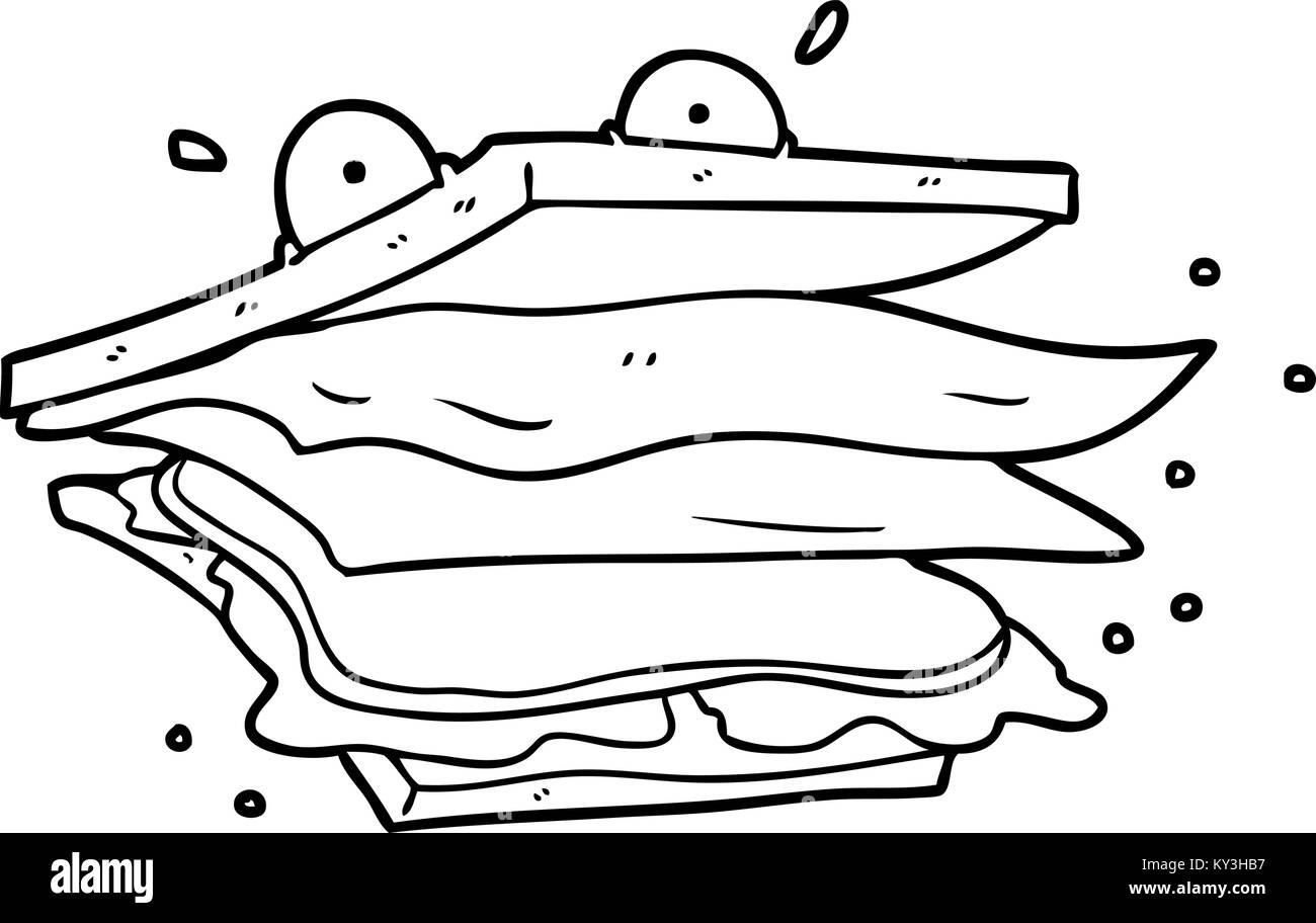 sandwich cartoon character Stock Vector Image & Art - Alamy