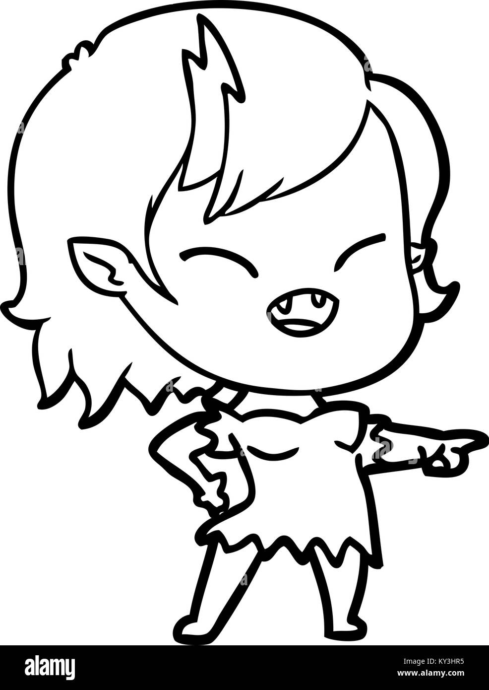 Vampire Girl Drawing Easy