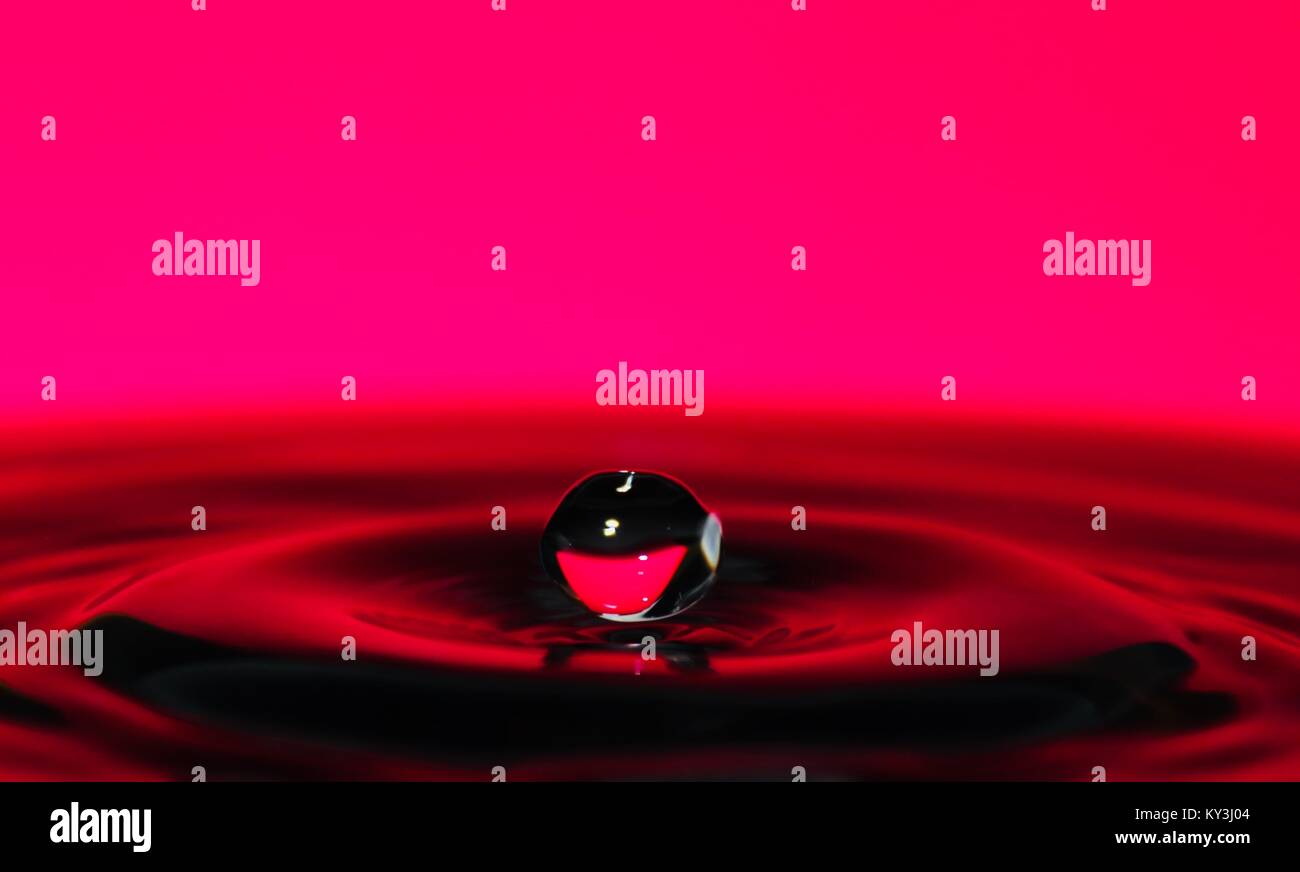 Water droplets formation bubble bouncing water making waves and ...