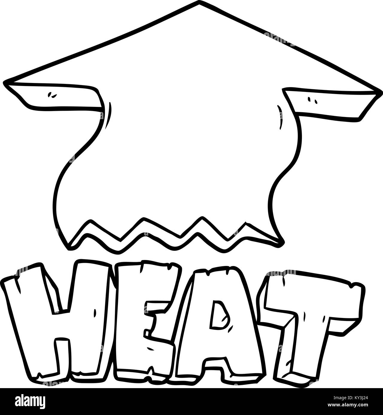 cartoon heat symbol Stock Vector Image & Art - Alamy