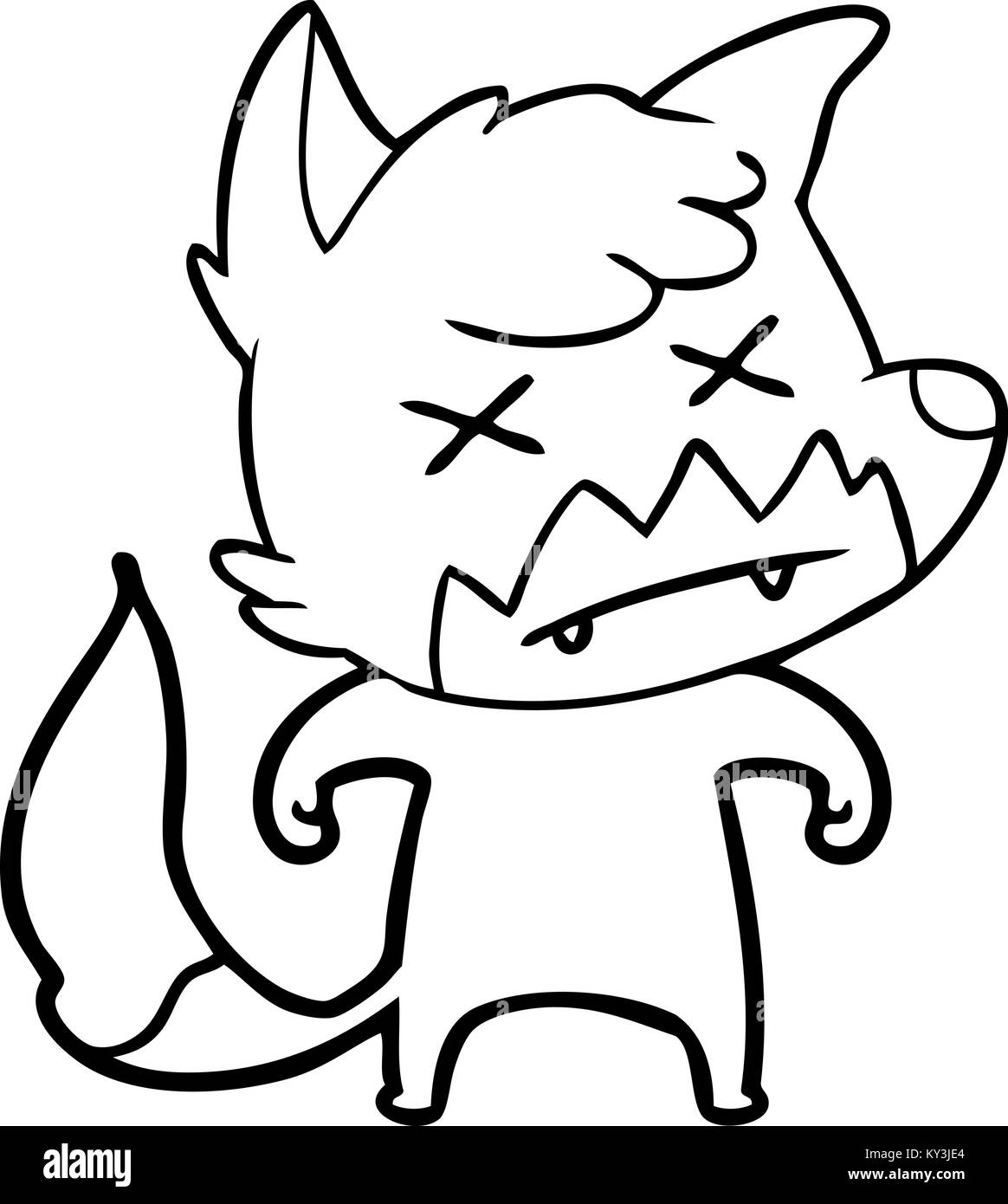 cartoon dead fox Stock Vector Image & Art - Alamy