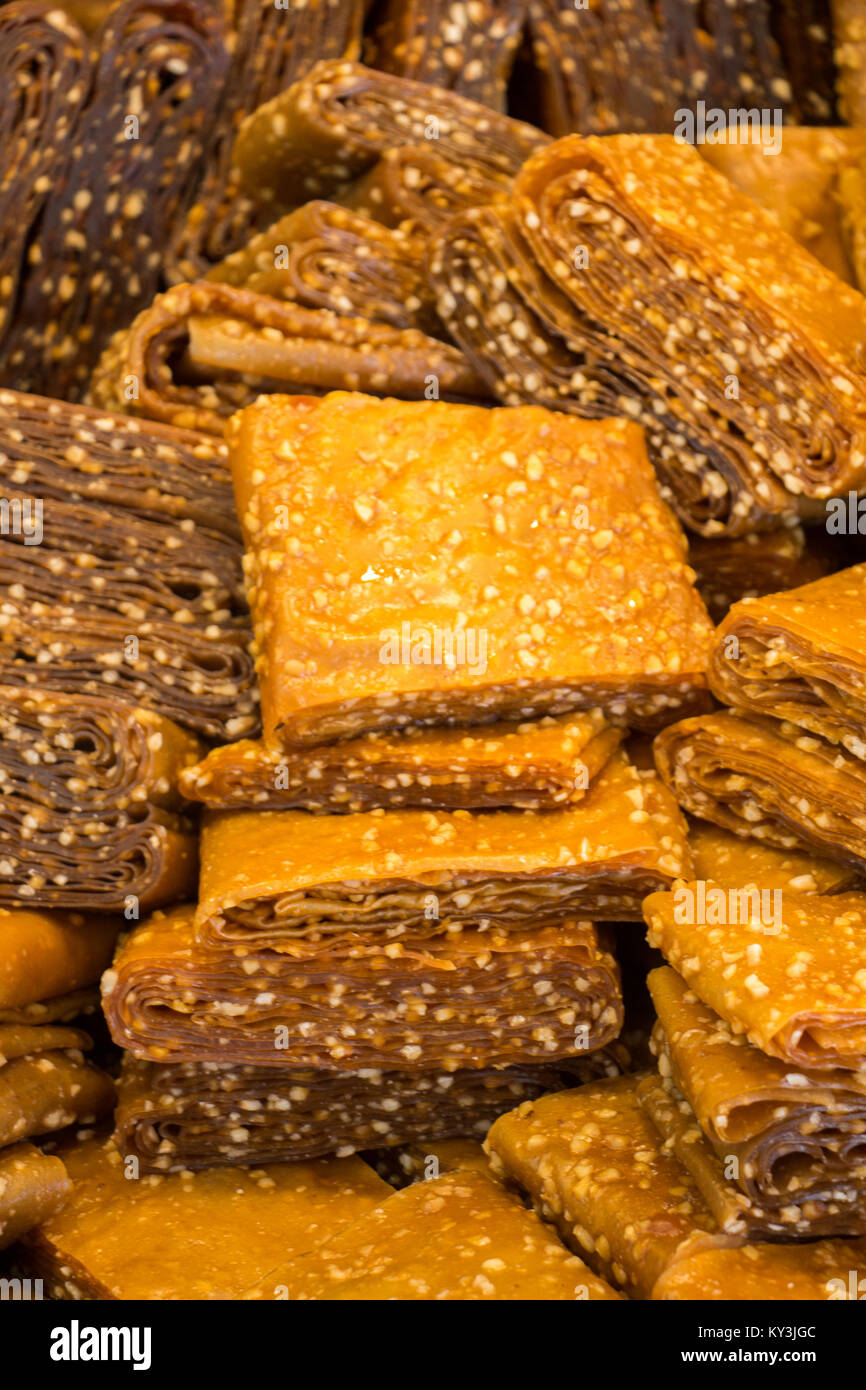 Turkish style fruit dried pulp as snack food Stock Photo - Alamy
