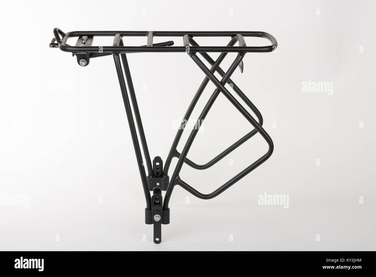 Rear bike rack made from aluminium square profile, studio photo ...