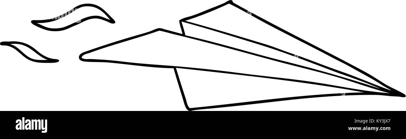 cartoon paper airplane Stock Vector Image & Art - Alamy