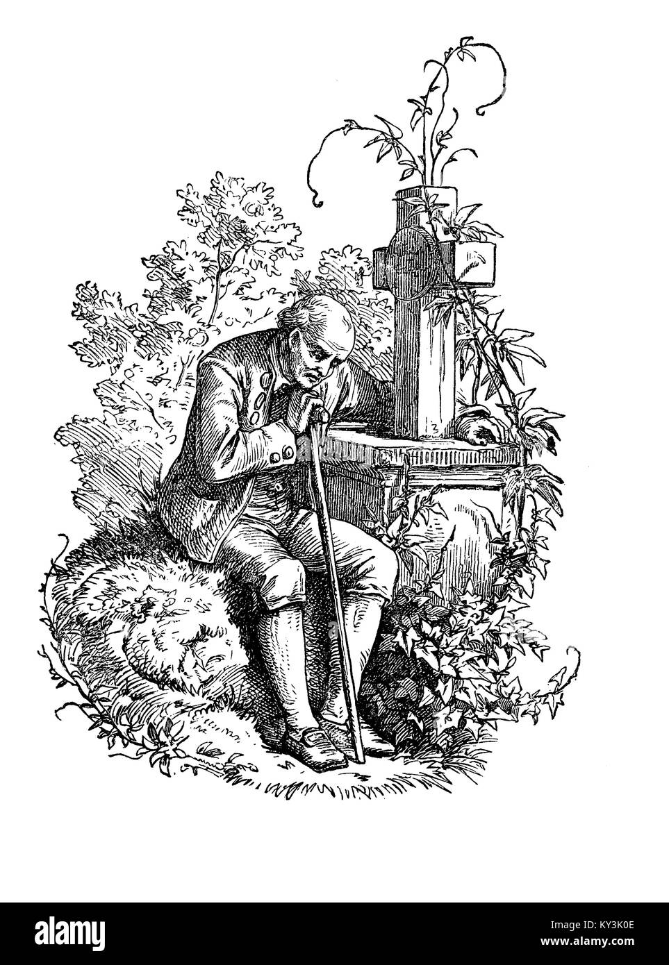 Old gravestone engraving hi-res stock photography and images - Alamy