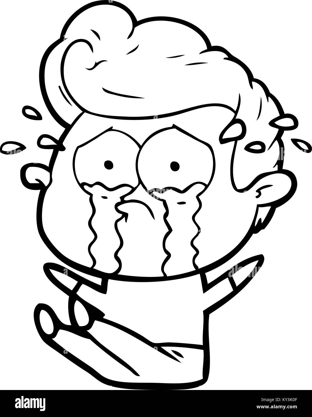 Cartoon boy sitting on floor Black and White Stock Photos & Images - Alamy