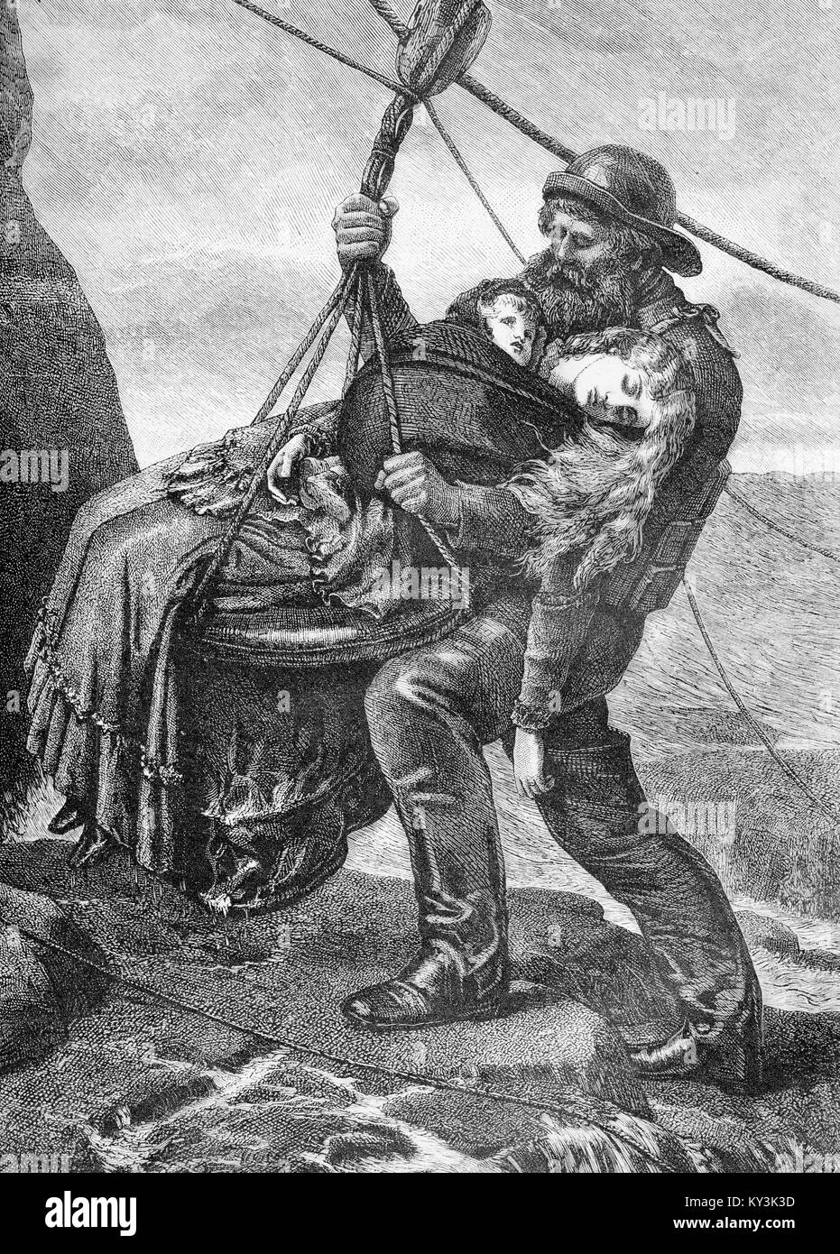 Child waves Black and White Stock Photos & Images - Alamy