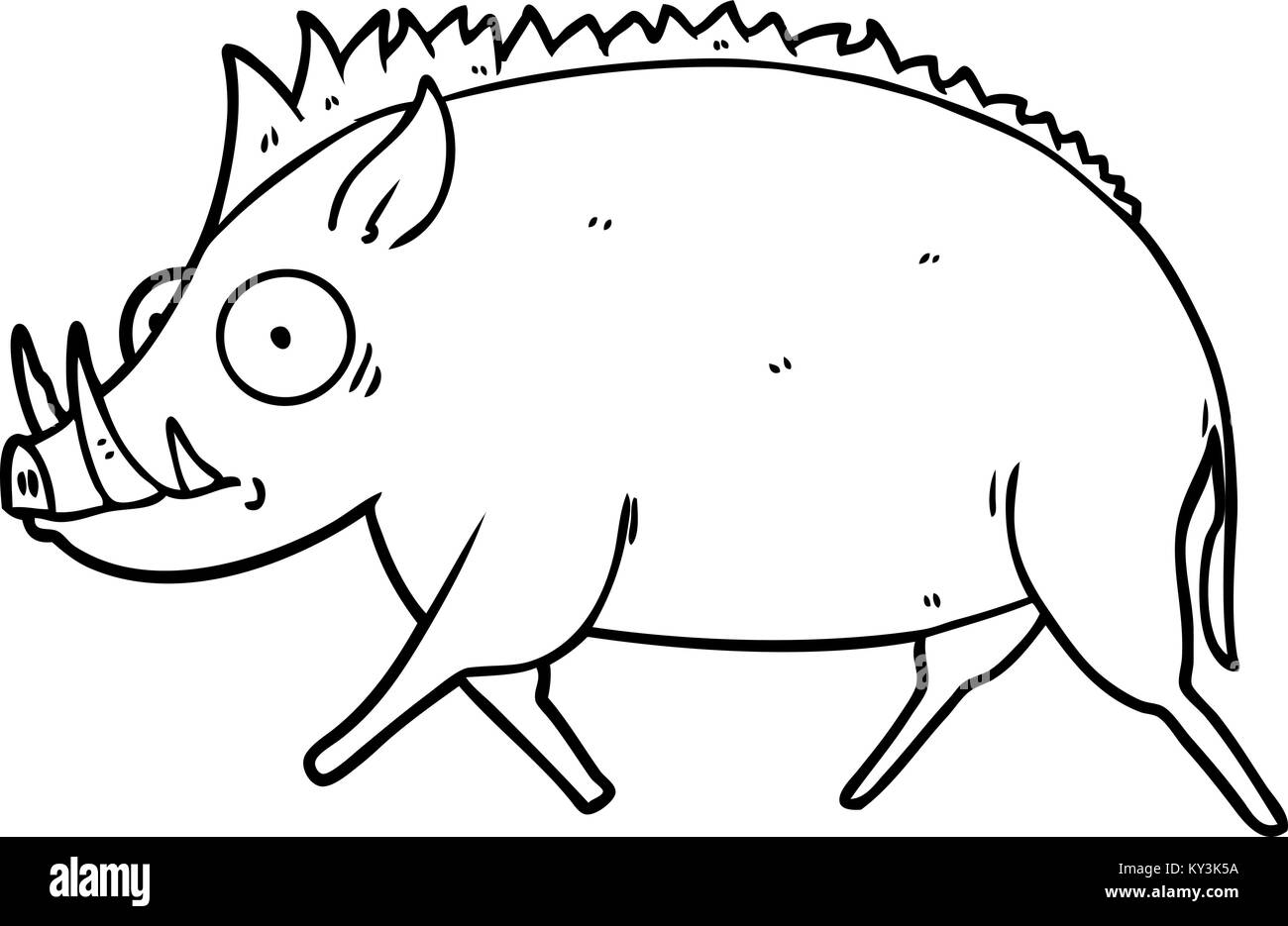 cartoon wild boar Stock Vector Image & Art - Alamy