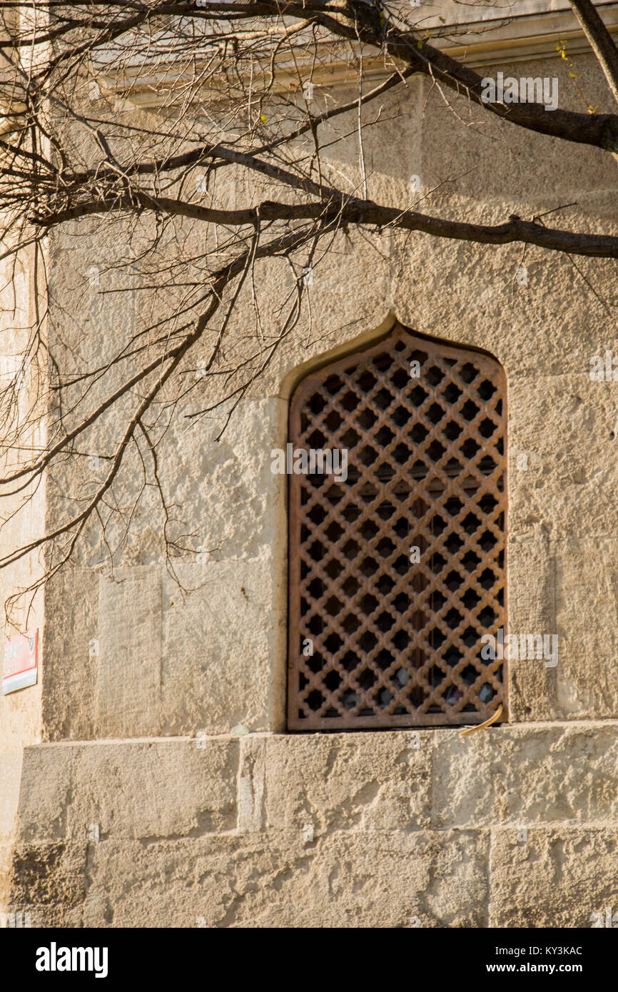 Old window Architecture from the Ottoman times In Istanbul Stock Photo ...
