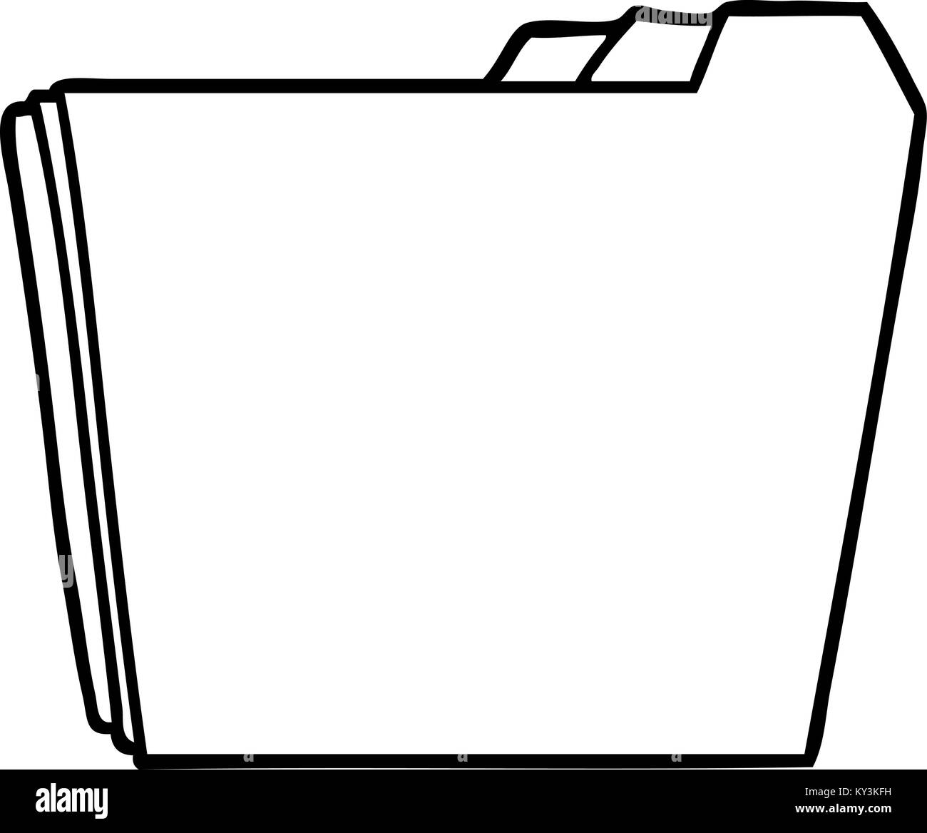 Cartoon folders Black and White Stock Photos & Images - Alamy