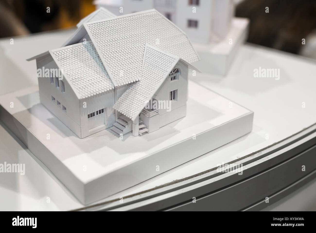 handcrafting, art, presentation concept. there is architectural model ...