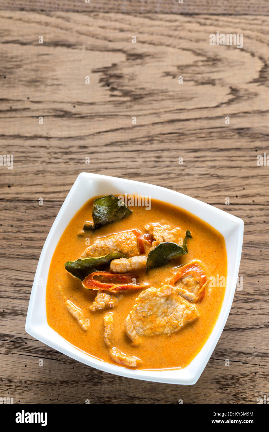 Thai panang pork curry Stock Photo - Alamy