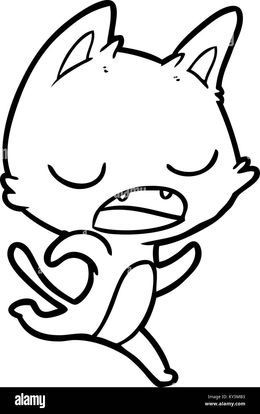 talking cat cartoon Stock Vector Image & Art - Alamy