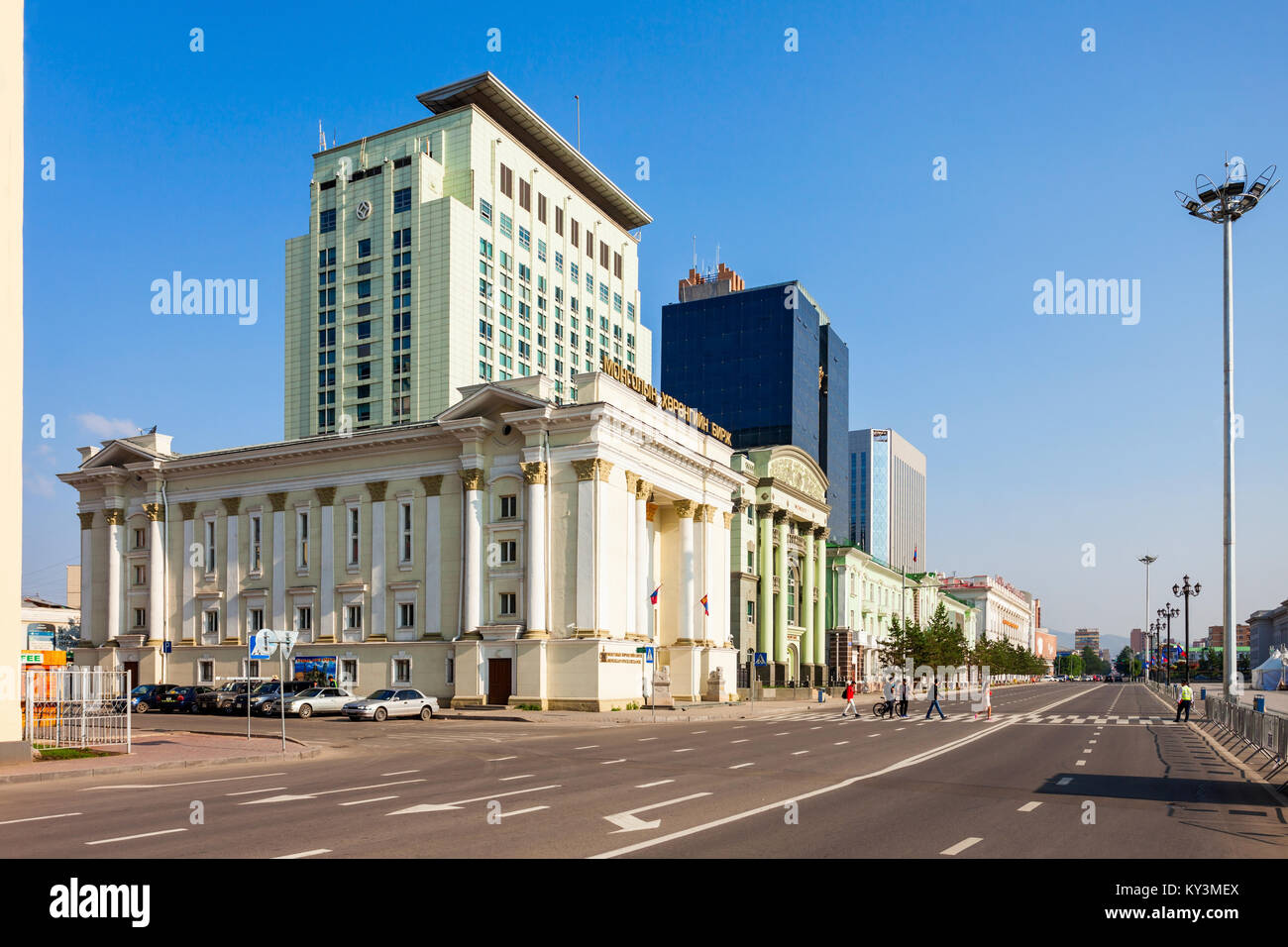ULAANBAATAR, MONGOLIA - JULY 12, 2016: Chinggis Square formally Grand ...