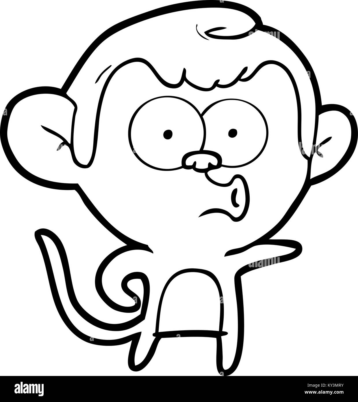 cartoon pointing monkey Stock Vector Image & Art - Alamy