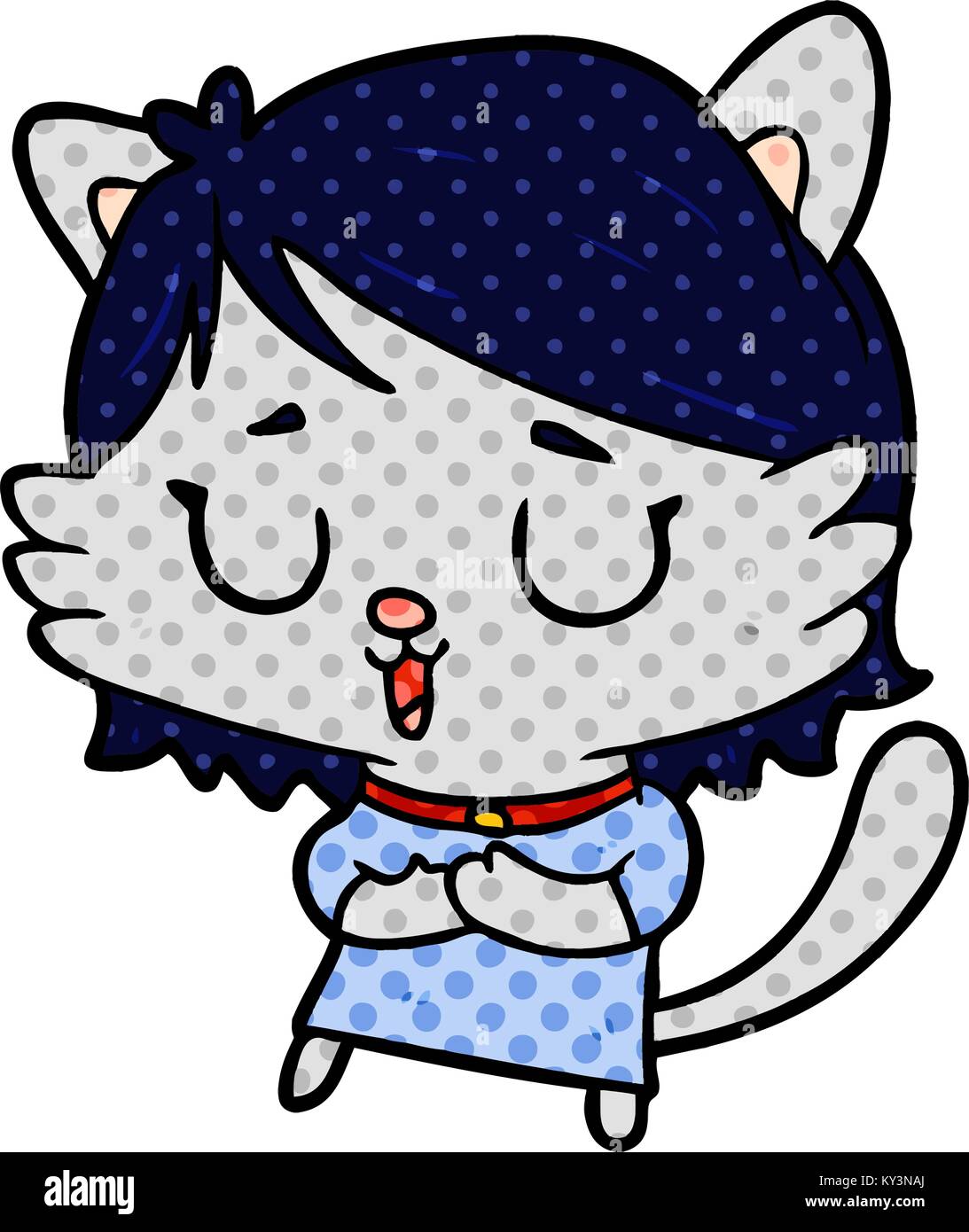 cartoon cat girl Stock Vector Image & Art - Alamy