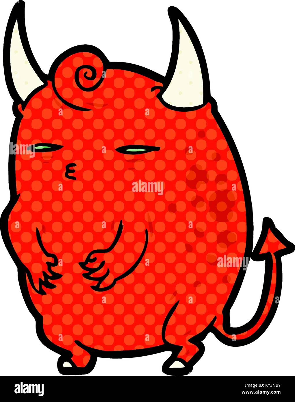 Fat devil cartoon hi-res stock photography and images - Alamy