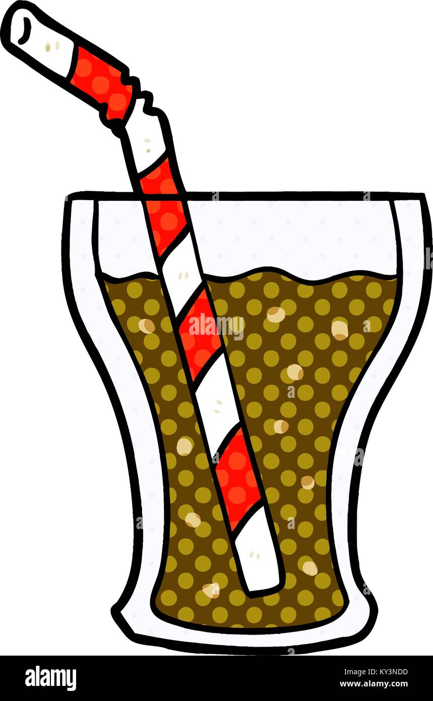 cartoon glass of cola Stock Vector Image & Art - Alamy