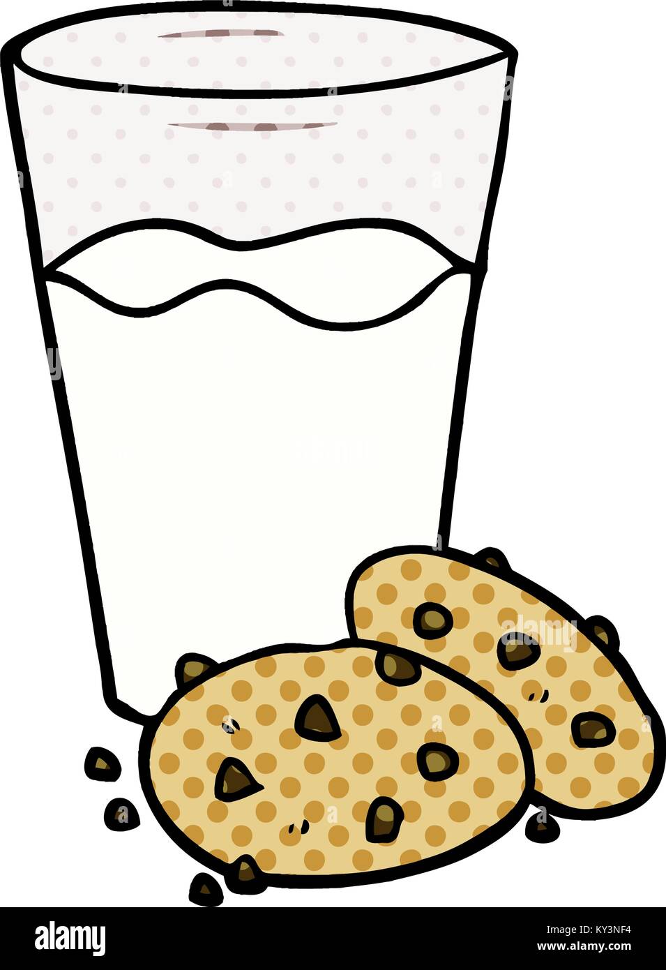 Milk And Cookies Cartoon