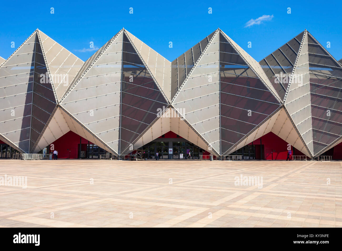 BAKU, AZERBAIJAN - SEPTEMBER 13, 2016: Baku Crystal Hall is an indoor ...
