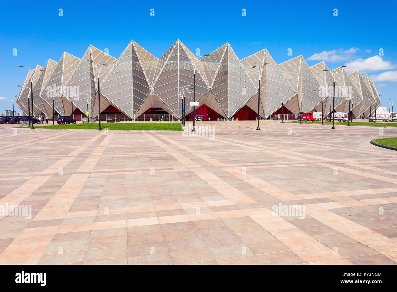 BAKU, AZERBAIJAN - SEPTEMBER 13, 2016: Baku Crystal Hall is an indoor ...