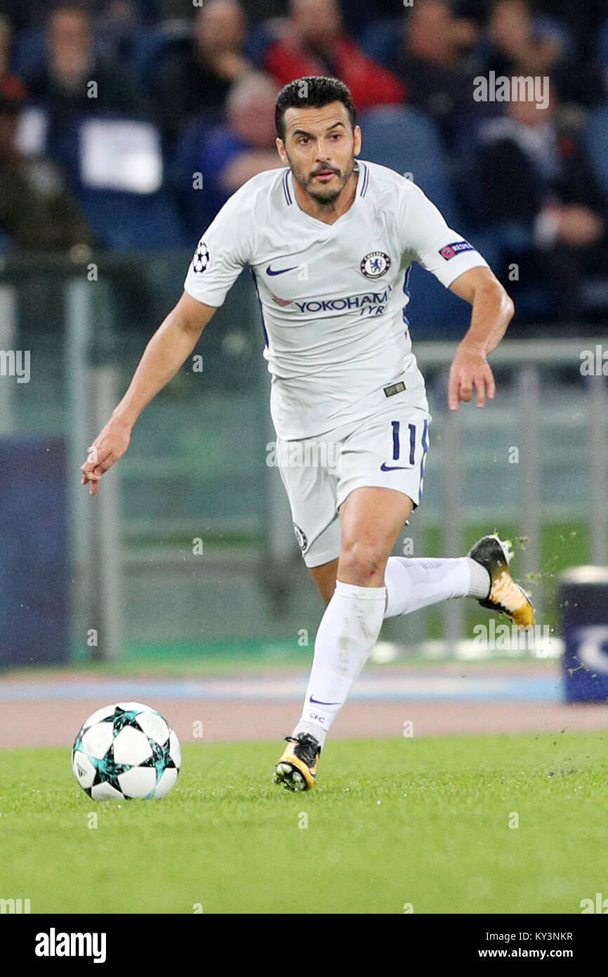 Pedro Rodriguez Chelsea Roma 31-10-2017 Stadio Olimpico Calcio Uefa ...