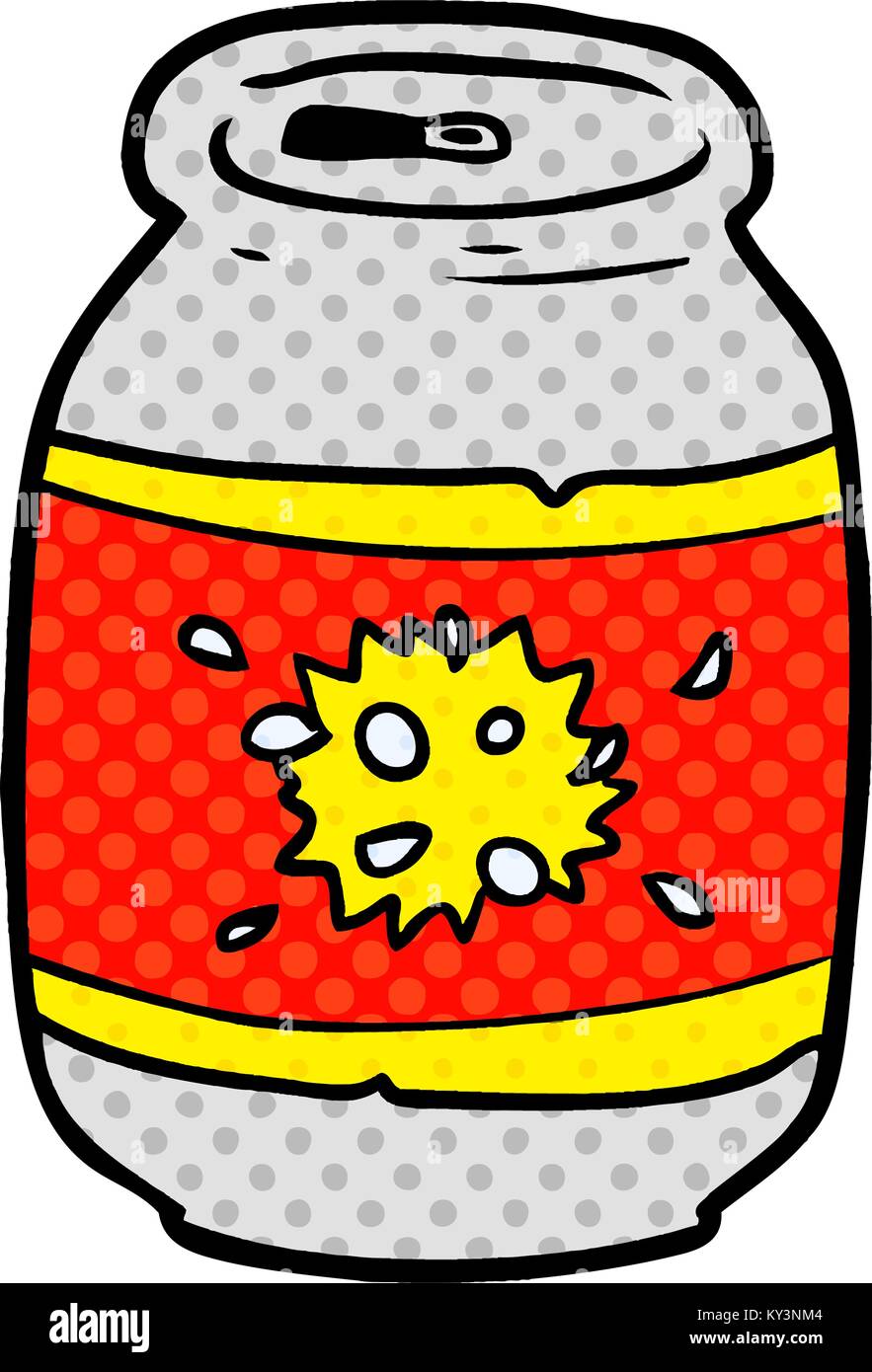 Can food in hand Stock Vector Images - Alamy