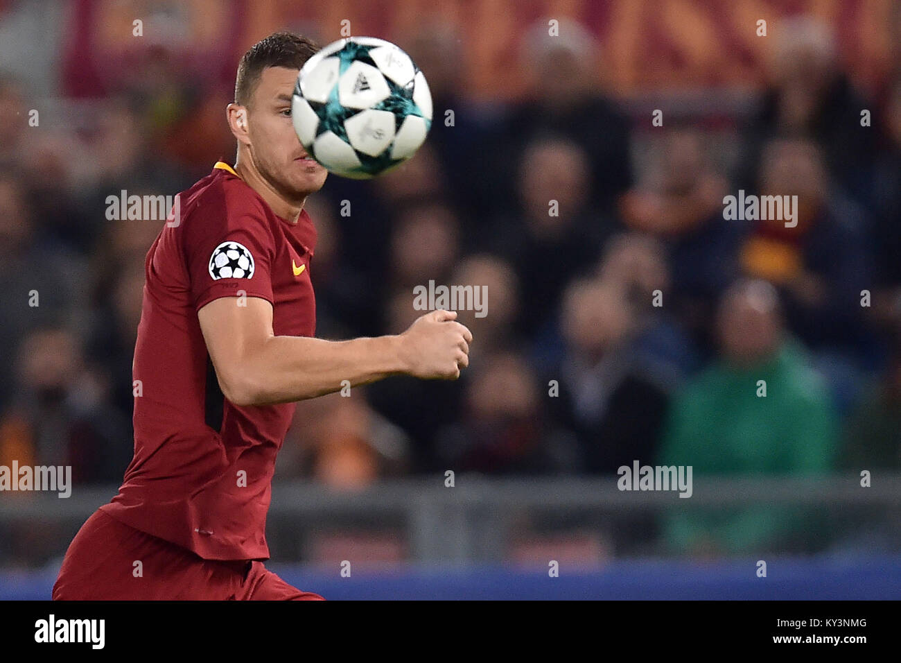 Edin Dzeko Roma Roma 31-10-2017 Stadio Olimpico Calcio Uefa Champions ...