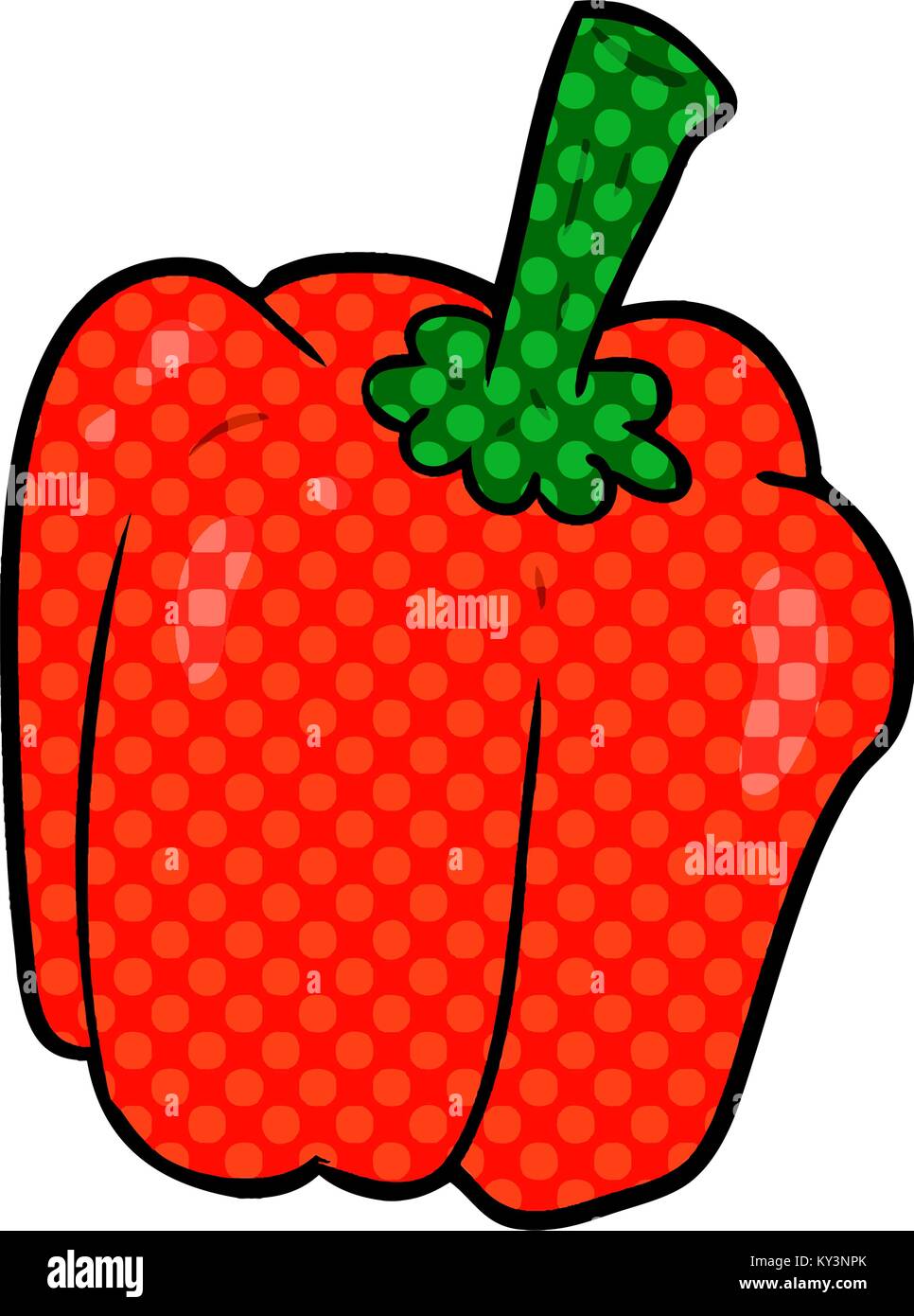 cartoon fresh organic pepper Stock Vector Image & Art - Alamy