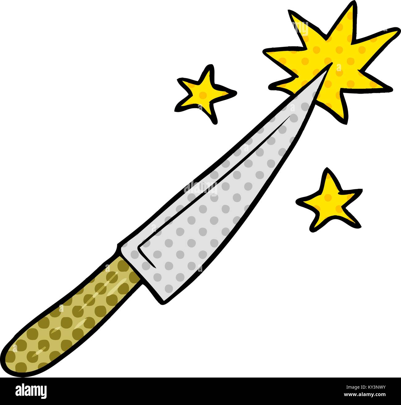 cartoon sharp kitchen knife Stock Vector Image & Art - Alamy