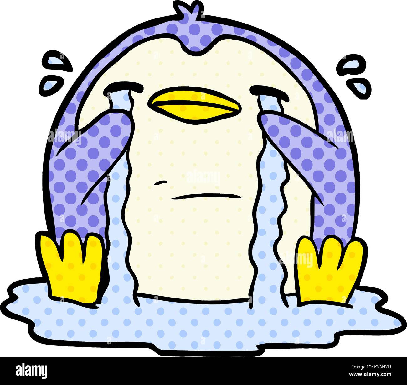 cartoon crying penguin Stock Vector Image & Art - Alamy
