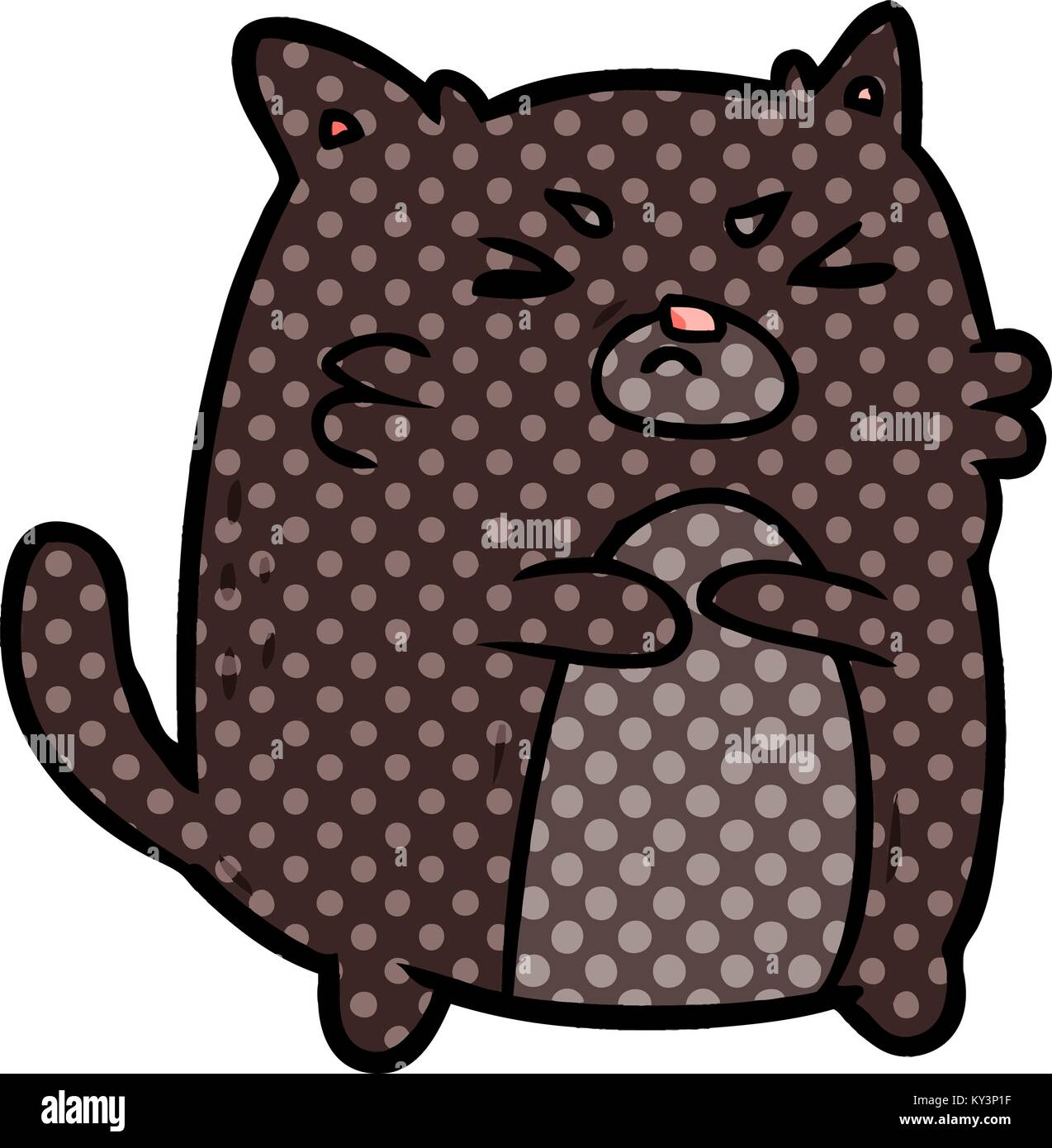 cartoon angry cat Stock Vector Image & Art - Alamy