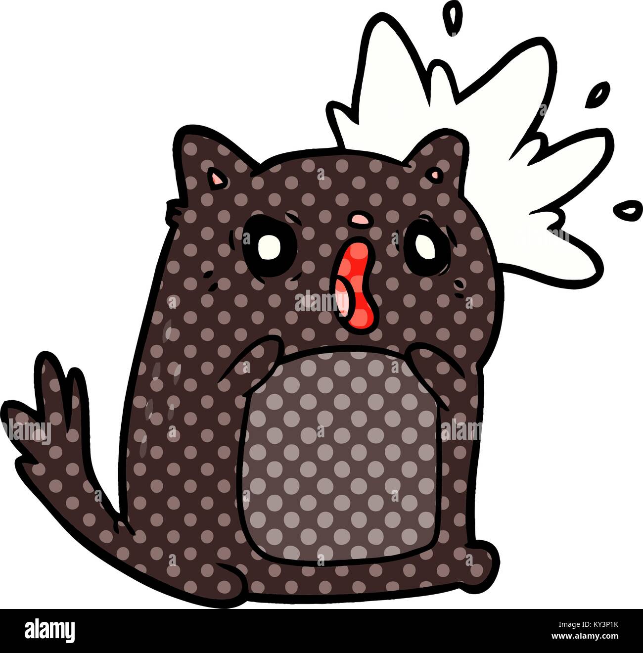 cartoon shocked cat amazed Stock Vector Image & Art - Alamy