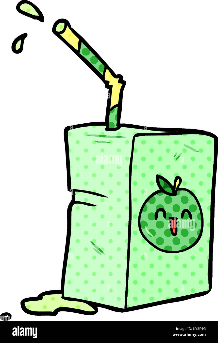 cartoon apple juice box Stock Vector Image & Art - Alamy