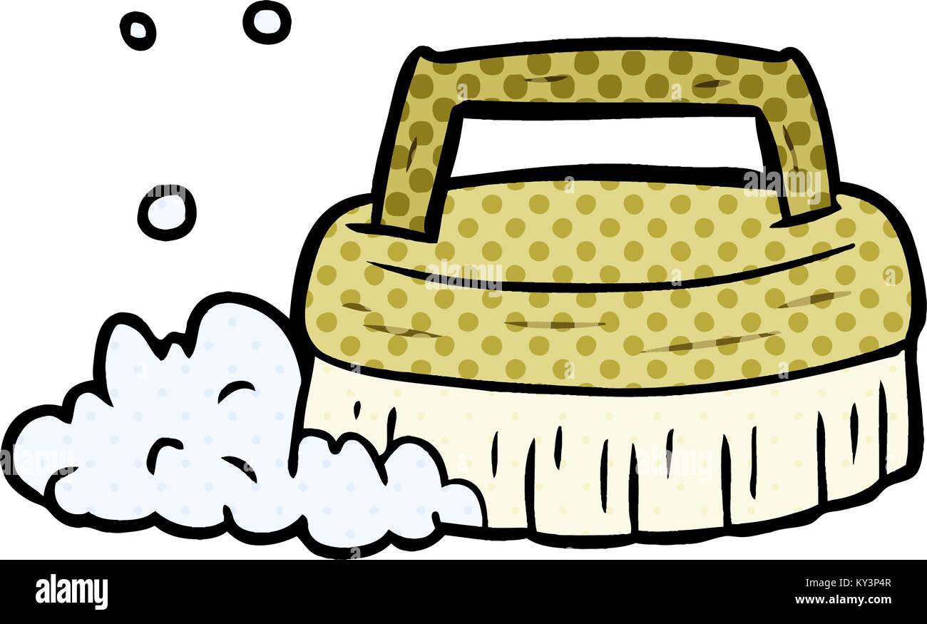 cartoon scrubbing brush Stock Vector Image & Art - Alamy