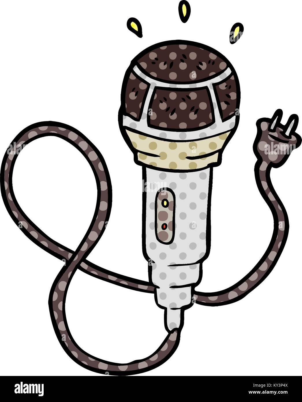 Freehand drawn cartoon microphone hi-res stock photography and images ...