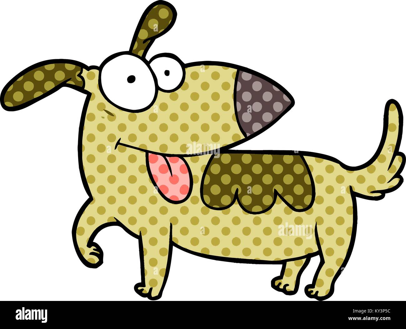 cartoon happy dog Stock Vector Image & Art - Alamy