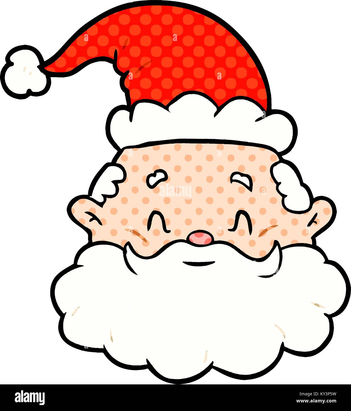 cartoon santa claus face Stock Vector Image & Art - Alamy