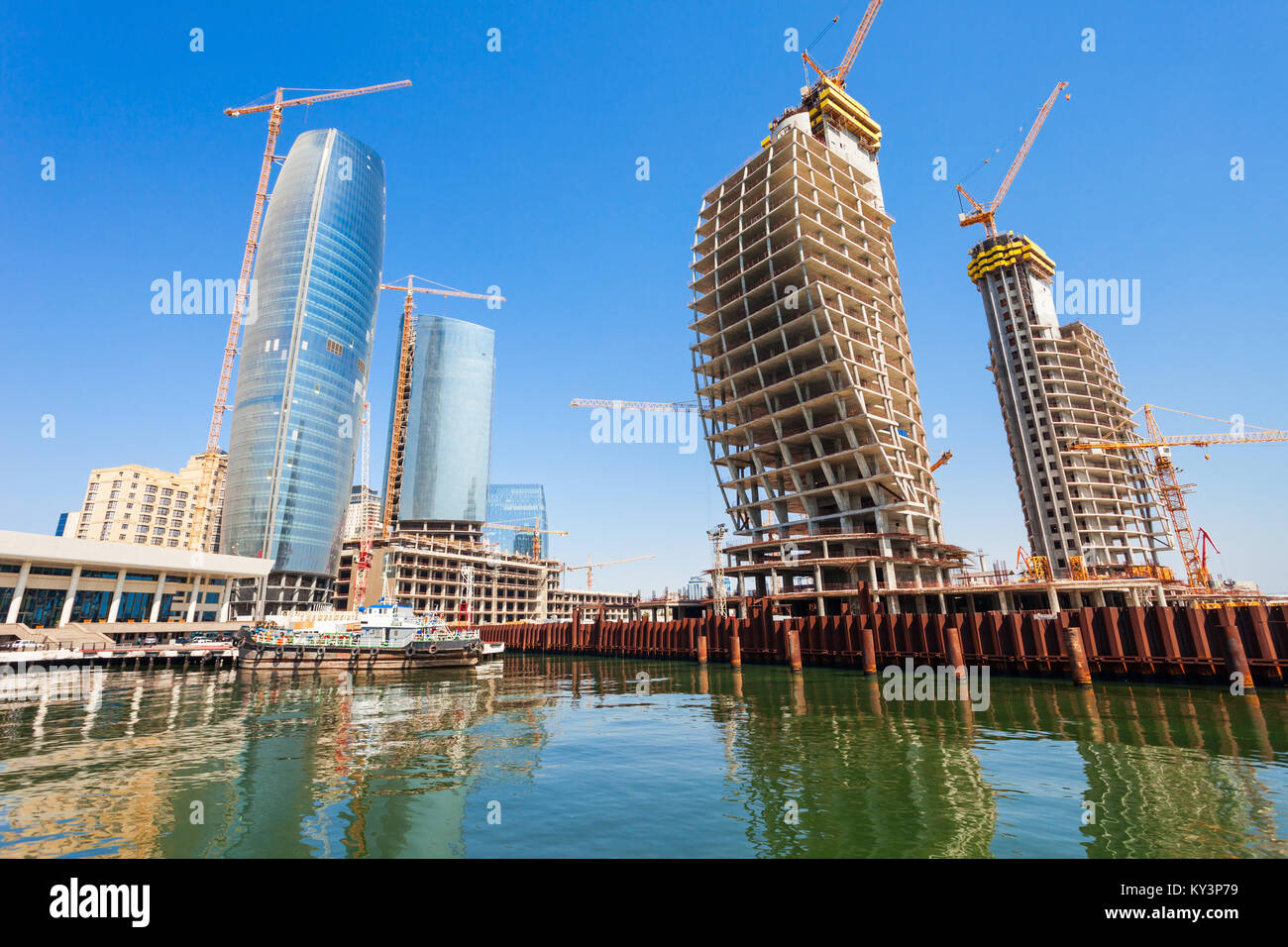 BAKU, AZERBAIJAN - SEPTEMBER 14, 2016: Crescent Development Project is ...