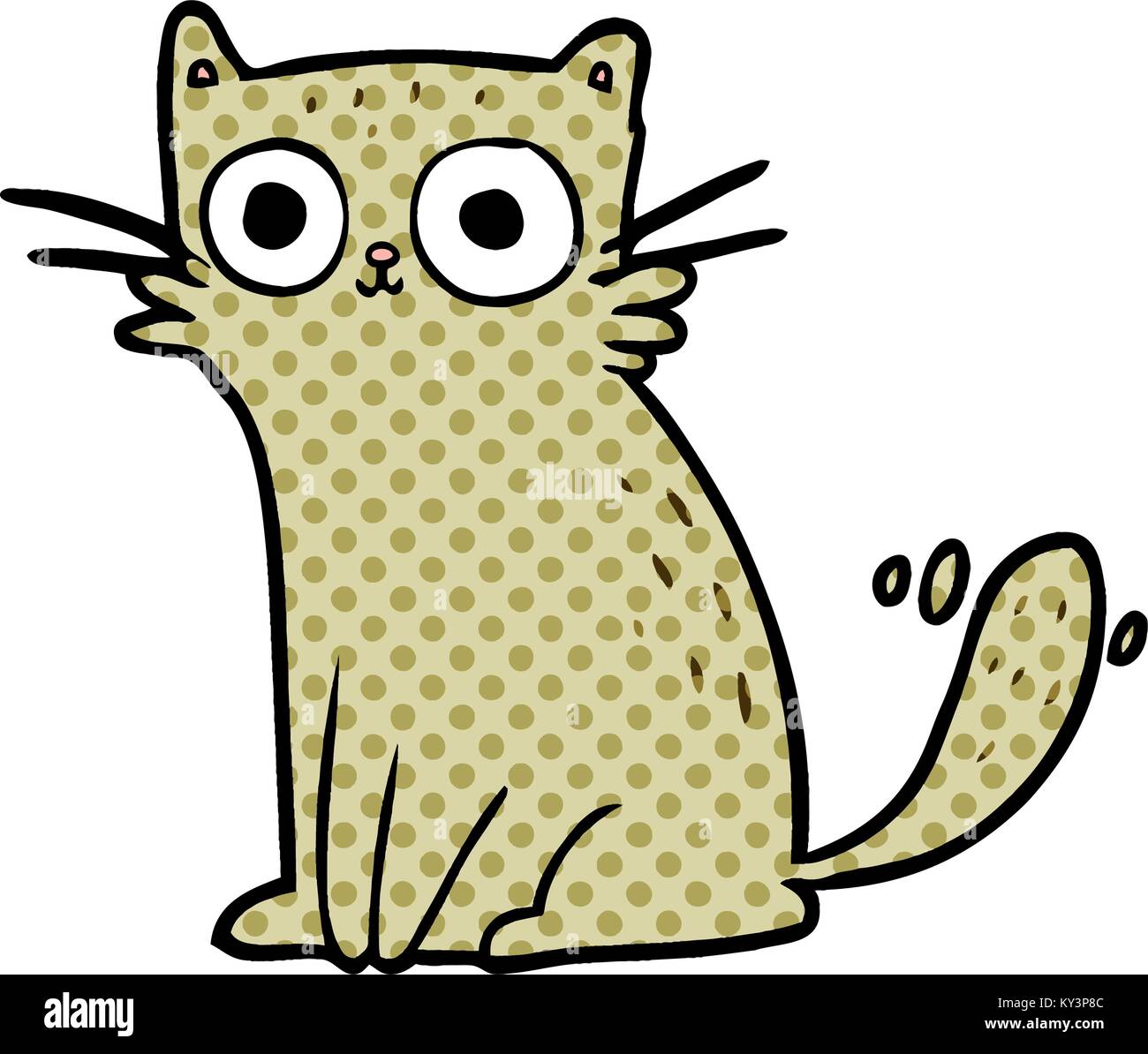 cartoon staring cat Stock Vector Image & Art - Alamy