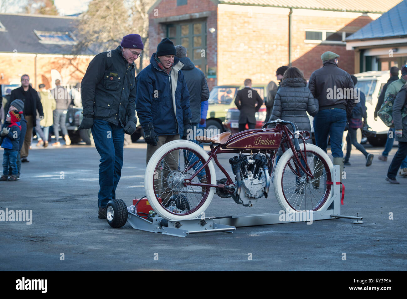 1930 Indian Daytona Board Track racer motorcycle at Bicester heritage ...