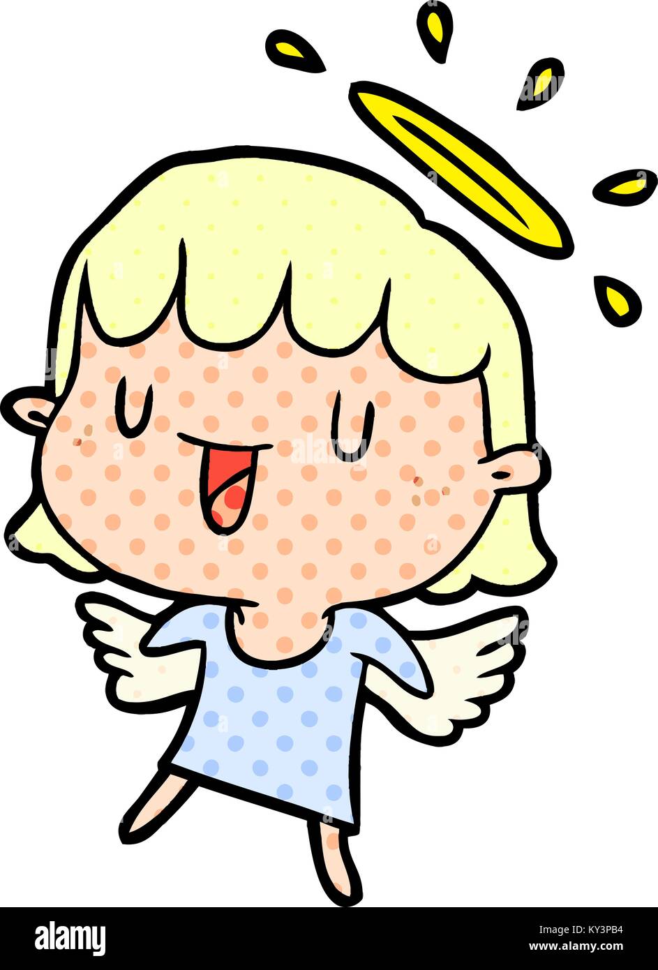cute cartoon angel Stock Vector Image & Art - Alamy
