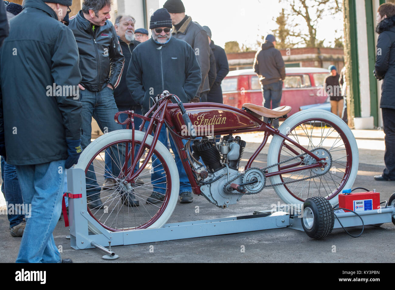 1930 Indian Daytona Board Track racer motorcycle at Bicester heritage ...