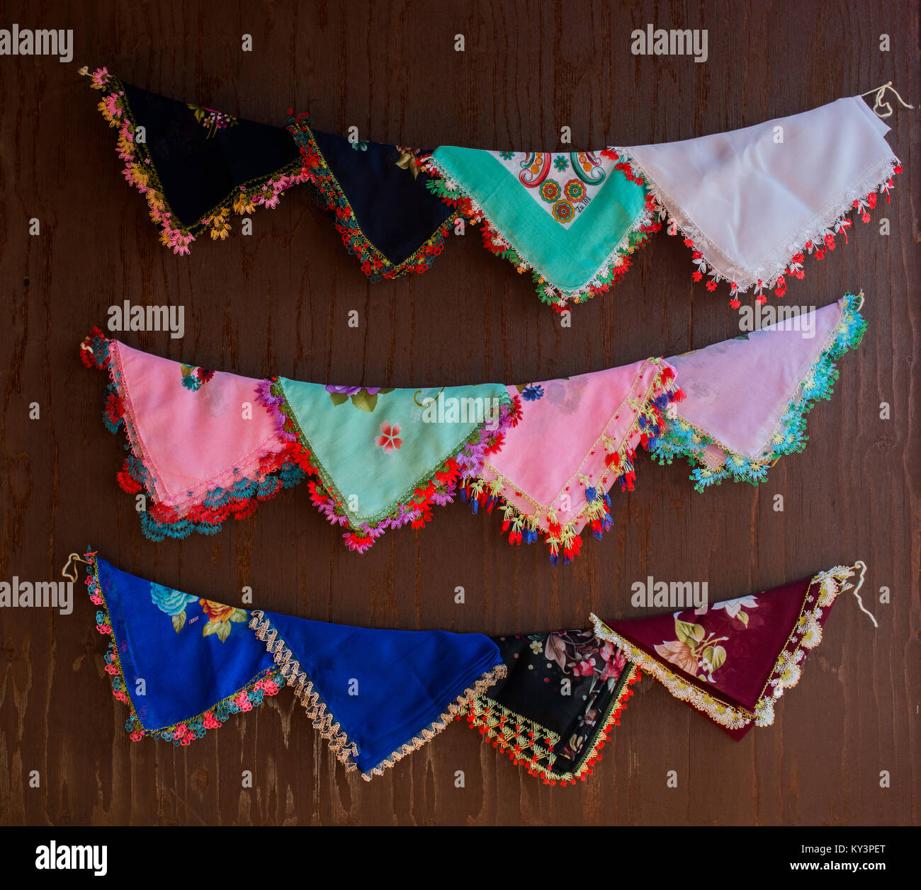 Turksih traditional woman scarf with some embroidery Stock Photo - Alamy