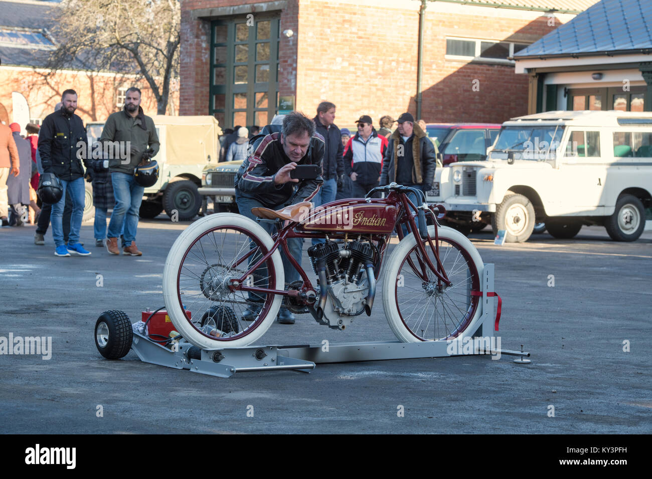 1930 Indian Daytona Board Track racer motorcycle at Bicester heritage ...