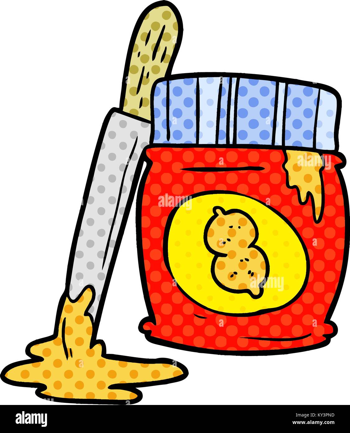 Cartoon Jar Of Peanut Butter Stock Vector Image And Art Alamy