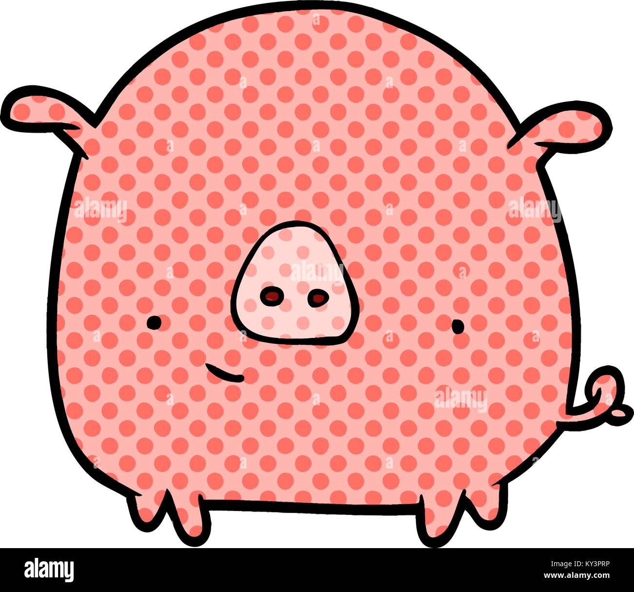 cartoon happy pig Stock Vector Image & Art - Alamy